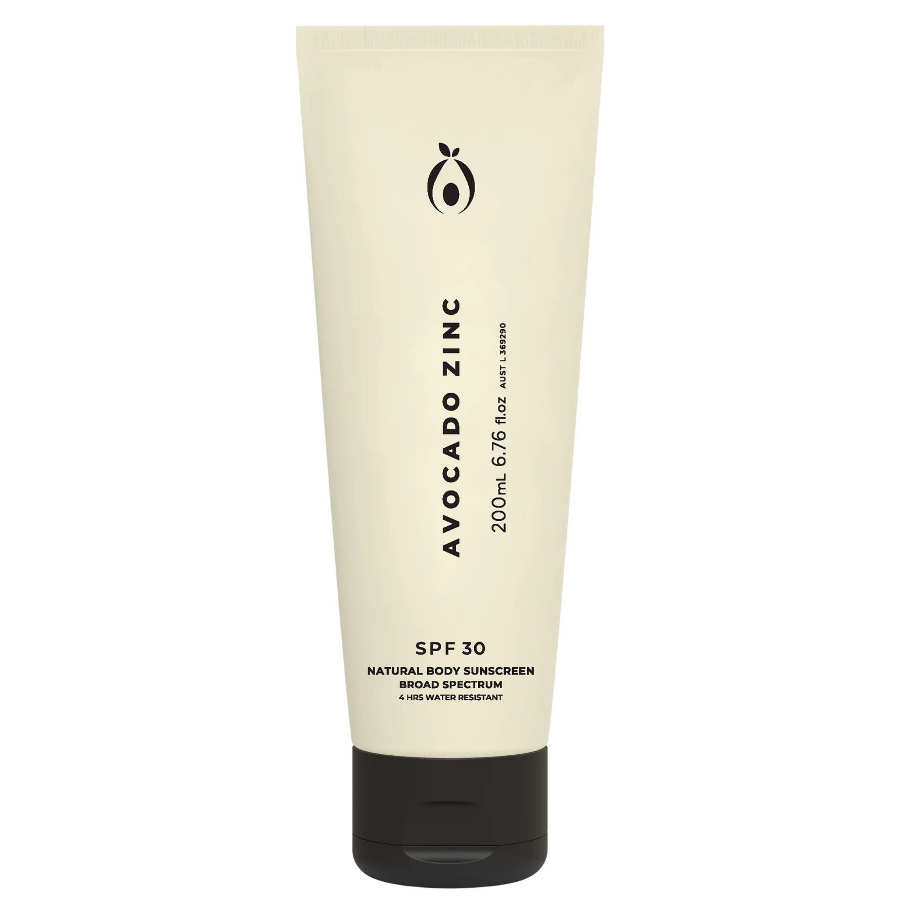 SPF 30 Natural Body Sunscreen | Avocado Zinc | The Vitamin Outlet